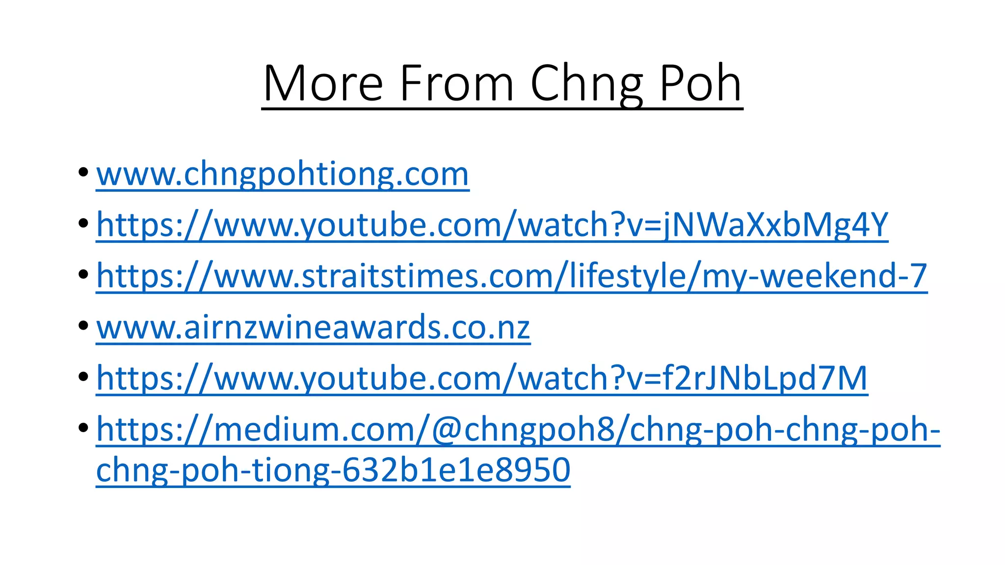 Chng poh ch'ng poh-chair of judges | PPTX | Business Expos ...