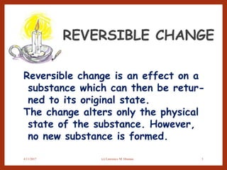 Only Irreversible Changes