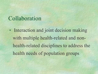 community health nursing | PPT