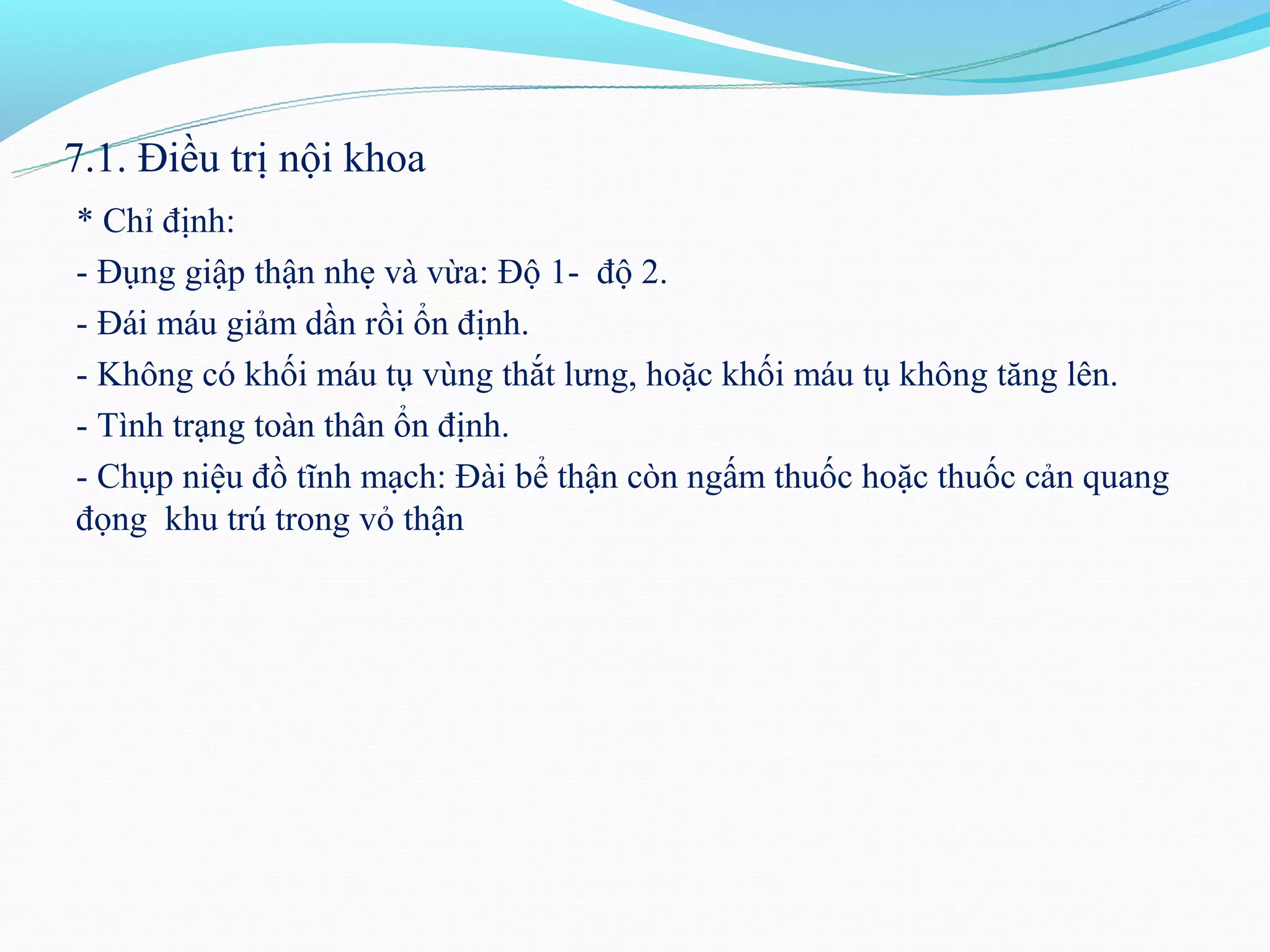 Chấn thương thận | PPT