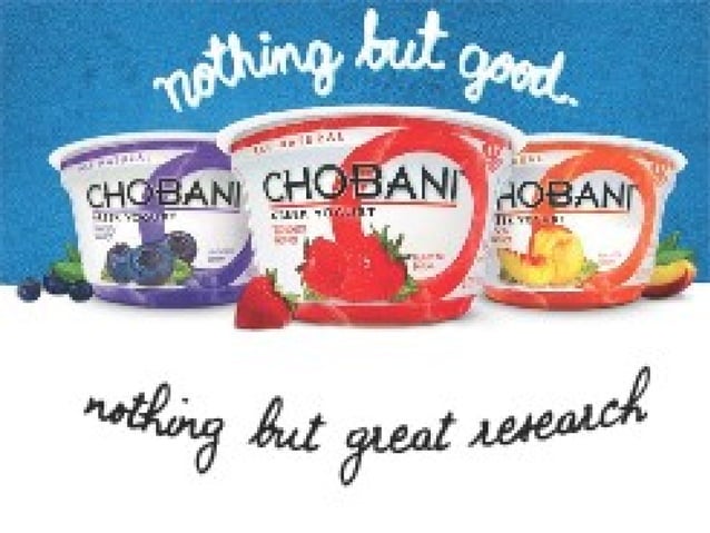 Chobani Account Planning / Research | Newhouse Advertising Graduate ...