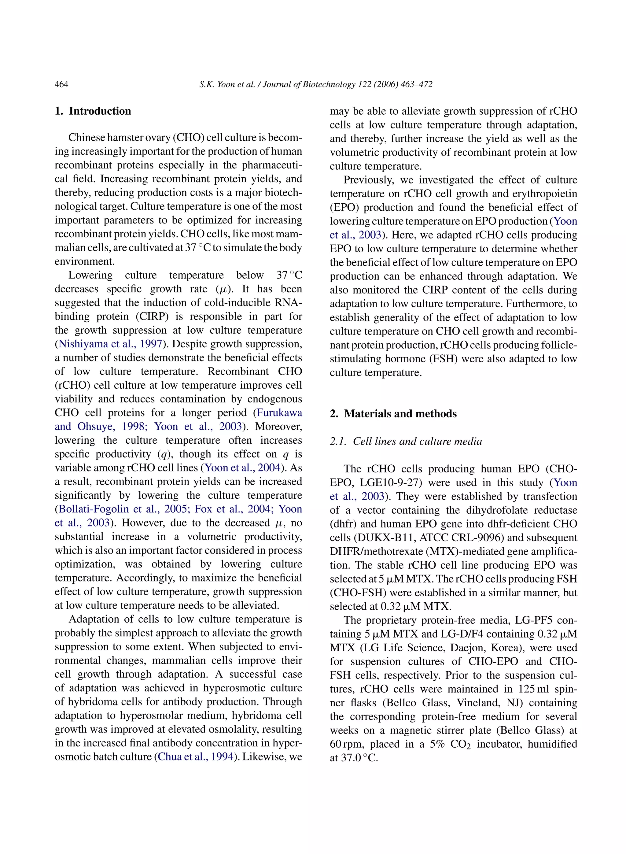 Cho cells | PDF