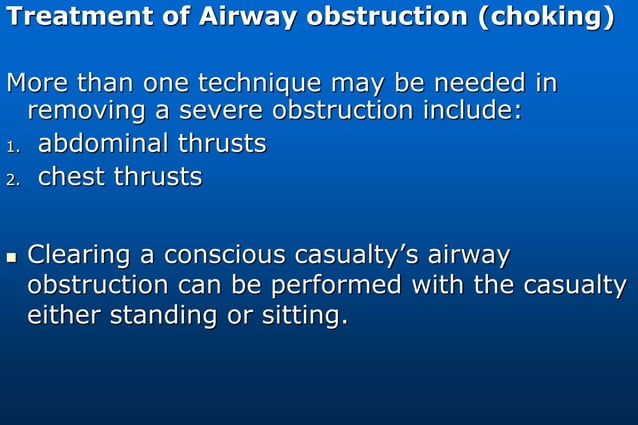 Choking | PPT | First Aid | Injuries