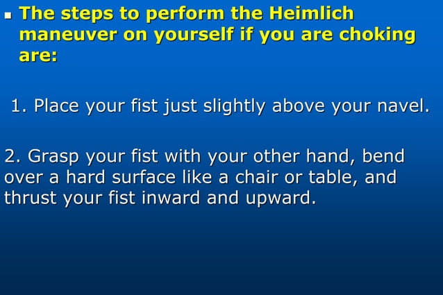 Choking | PPT | First Aid | Injuries