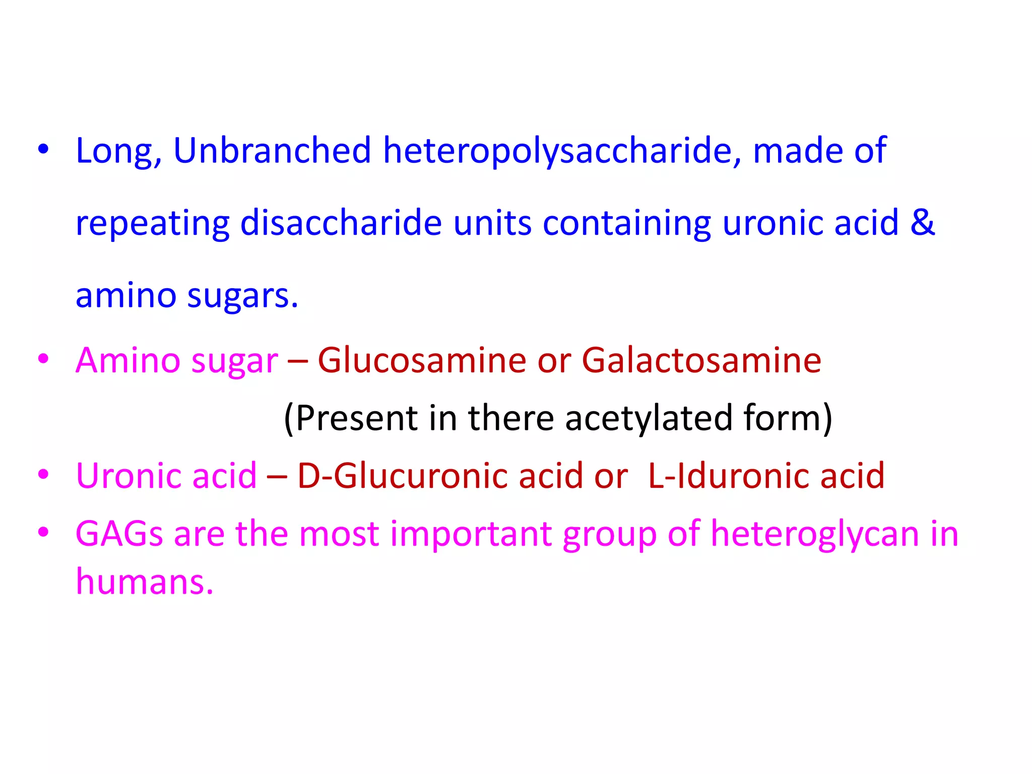 Heteropolysaccharides | PPTX