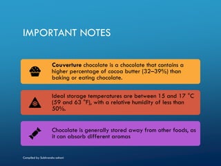 Chocolate power point for BHMCT students | PDF