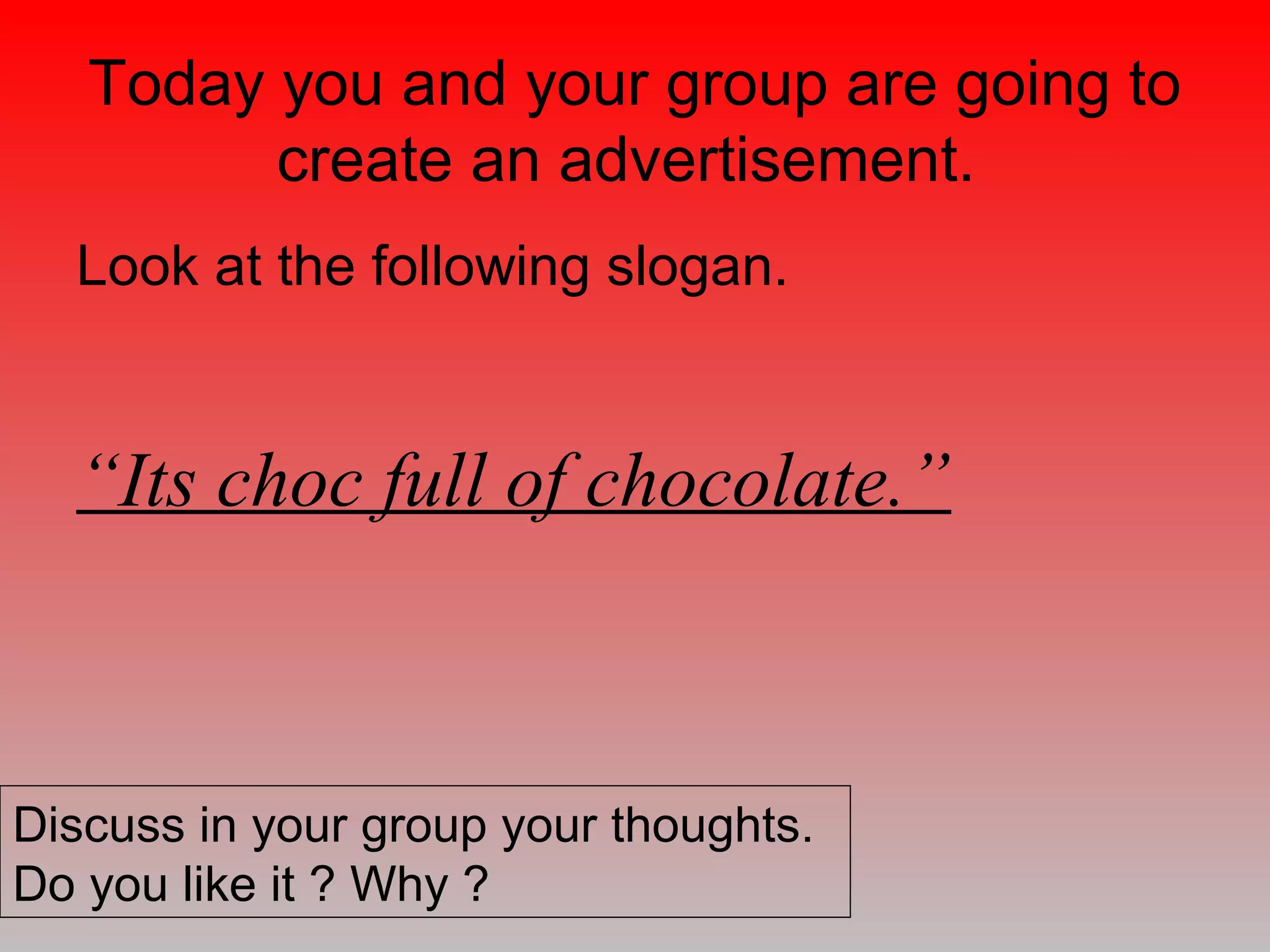 Chocolate bar speaking_listening | PPT