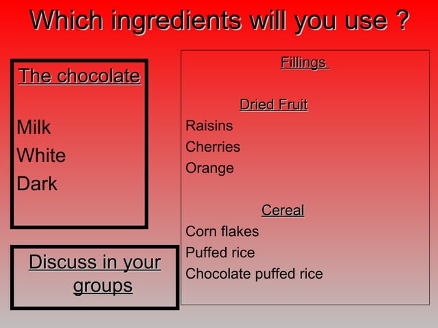Chocolate bar speaking_listening | PPT