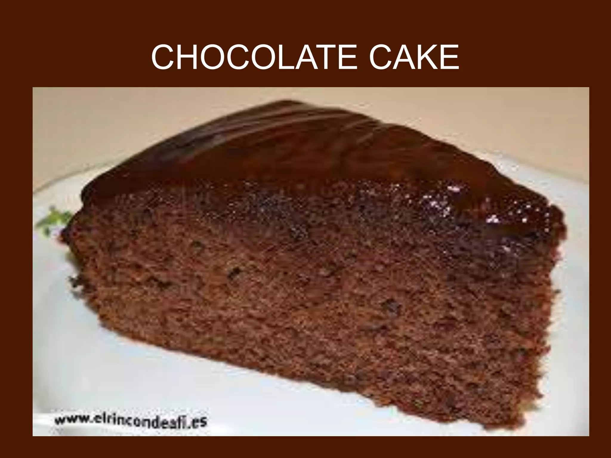 Chocolate cake | PPT