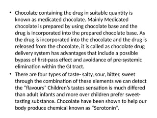 Chocolate Drug Delivery System presentation | PPTX