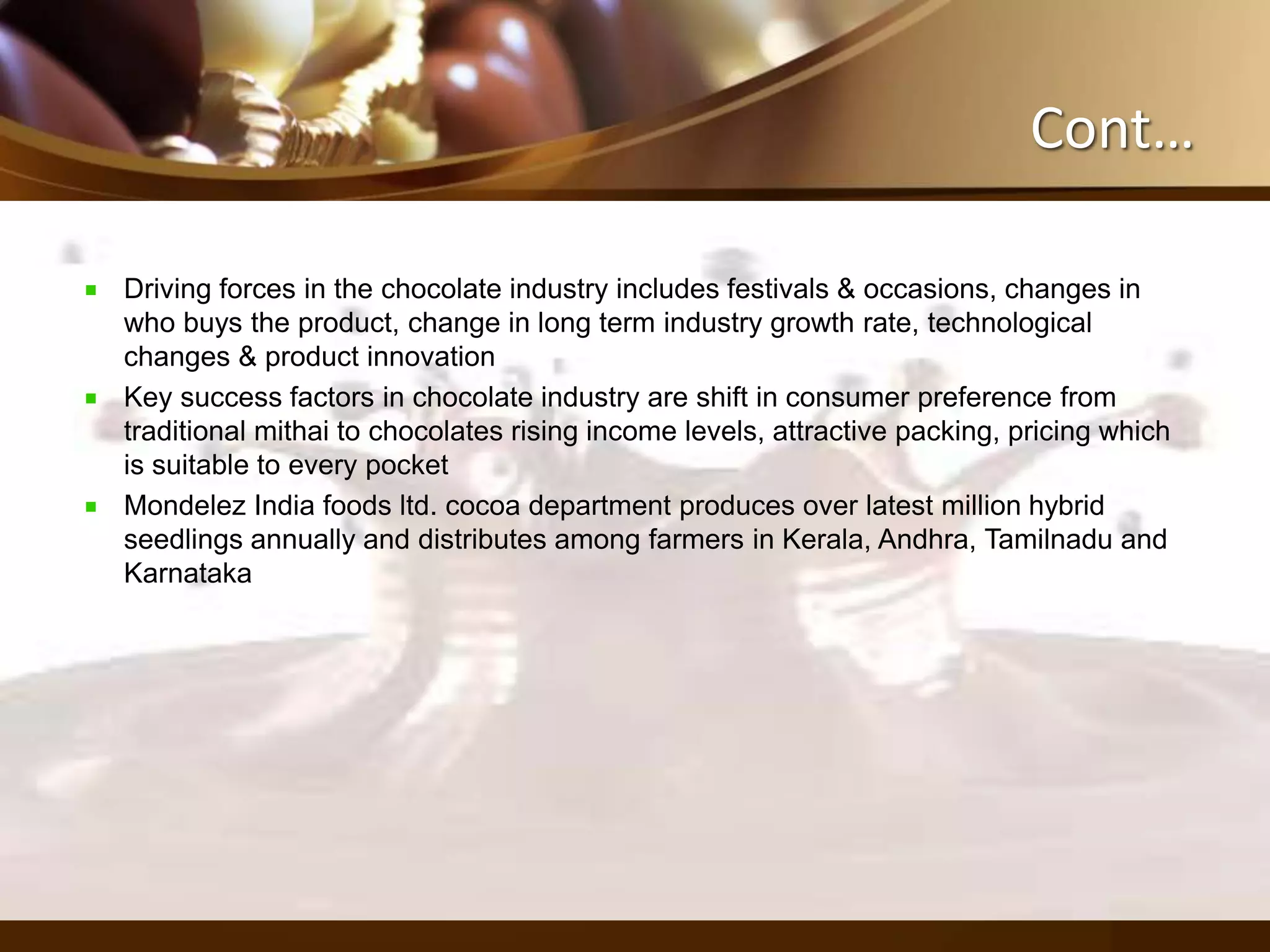 Chocolate industry Presentation | PPTX
