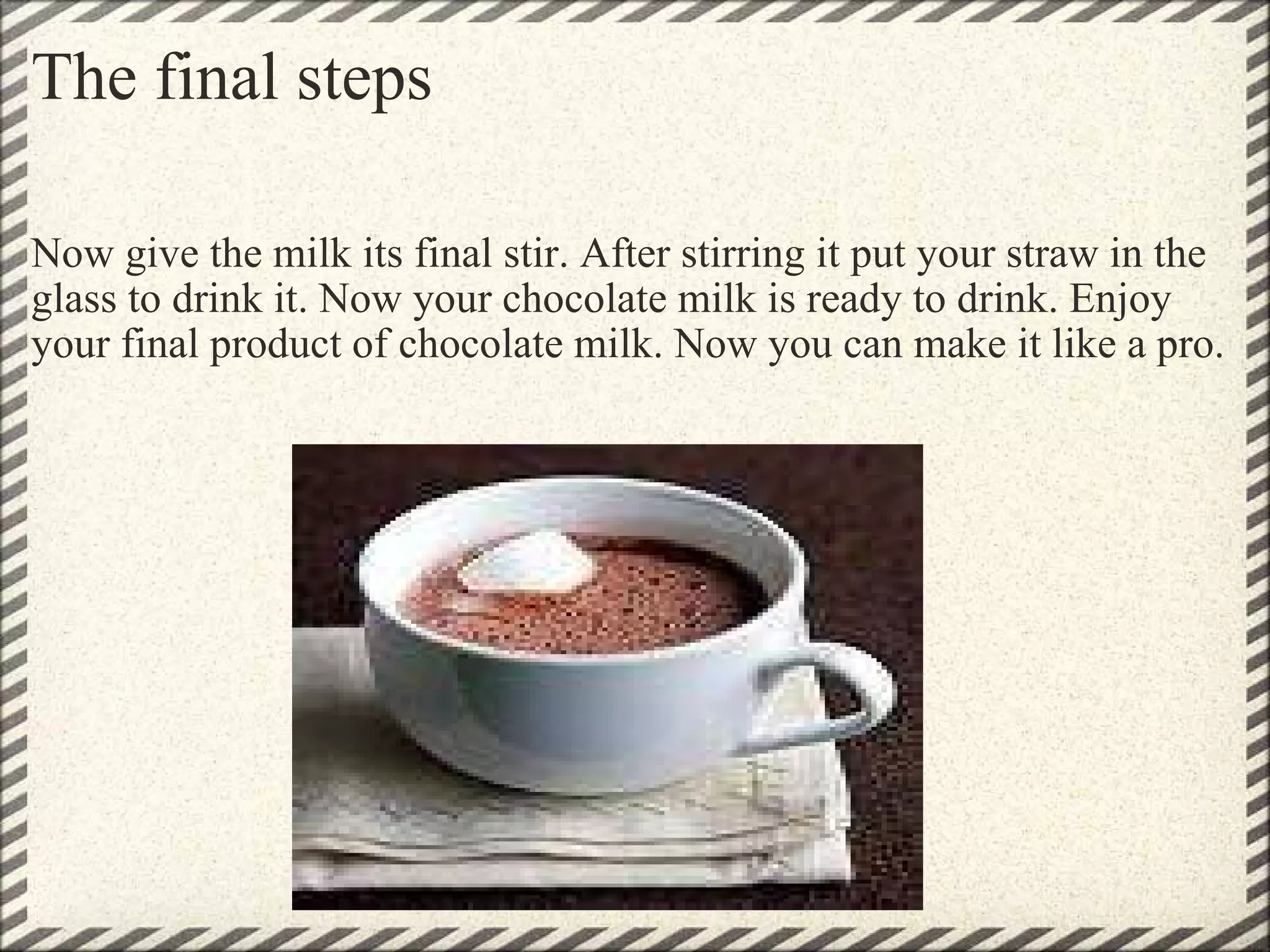 Chocolate milk | PPT