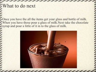 Chocolate milk | PPT