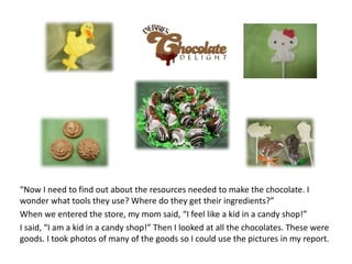 Chocolate non fiction new | PPTX