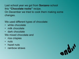 Chocolate rocks | PPT | Desserts and Baking | Food & Drink