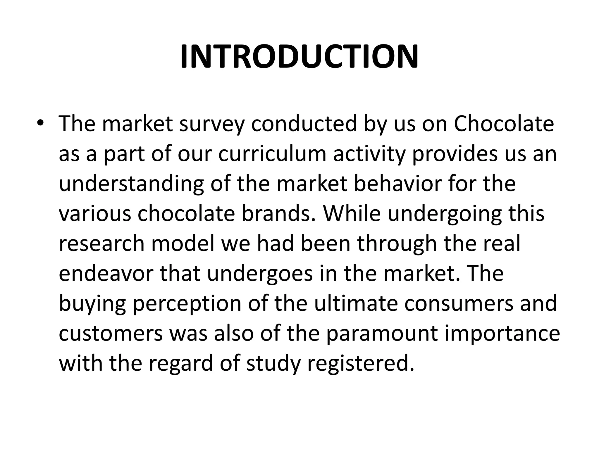 Chocolates | PPTX