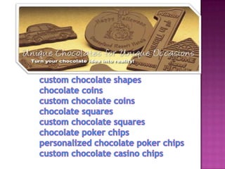 Chocolate shapes | PPT