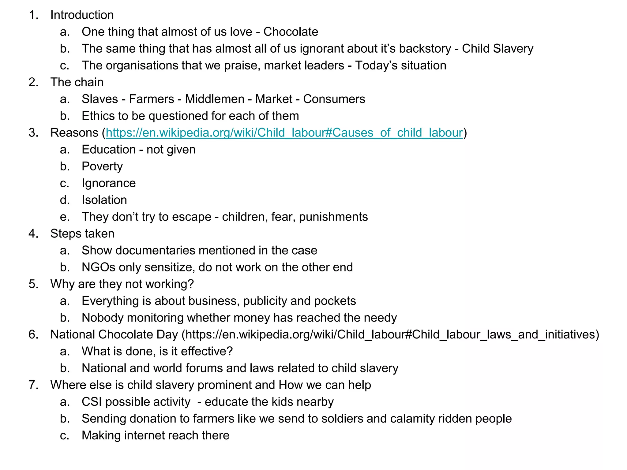 Chocolate slavery ethics chocolate industry | PPTX