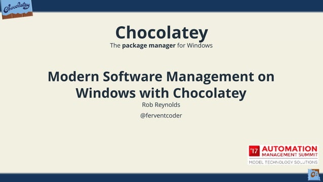 Modern Software Management on Windows with Chocolatey - Automation ...