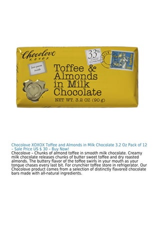 Chocolove Xoxox Cherry In Dark Chocolate Bar | PDF | Desserts and ...