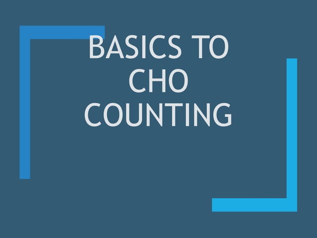 CHO counting.pptx | Diabetes | Diseases and Conditions