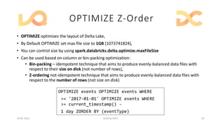 SQLDAY 2023 Chodkowski Adrian Databricks Performance Tuning | PDF