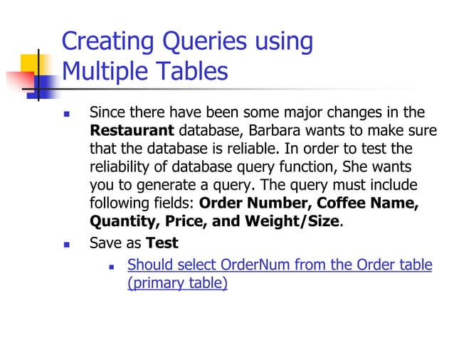 Presentation on Microsoft Access Database creation and management | PPT | Databases | Computer ...