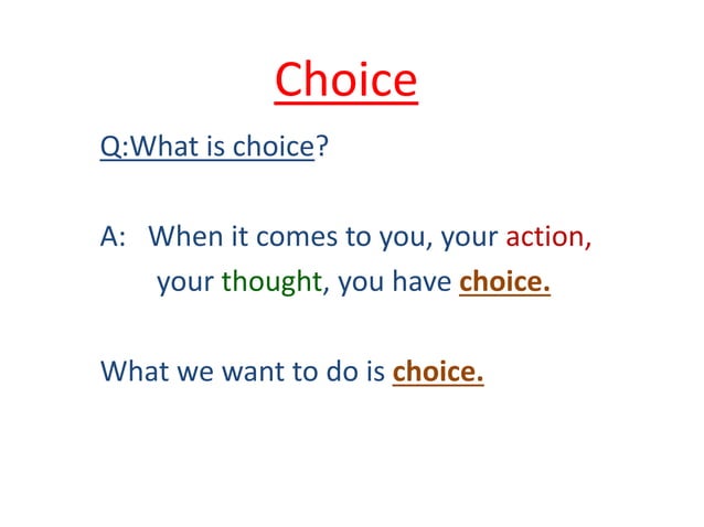 Choice | PPTX