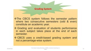 Choice based credit system | PPTX