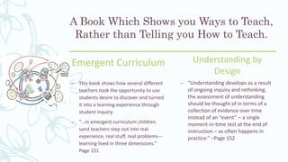 Choice book emergent curriculum | PPTX