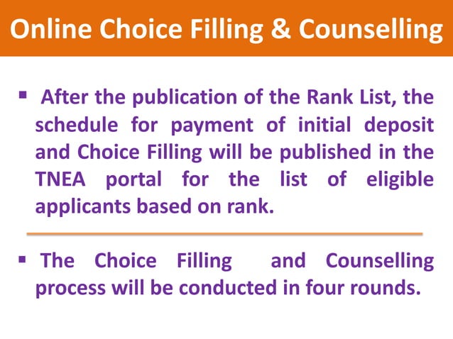 Choice_Filling PPT TNEA.pdf | College Planning | College Education