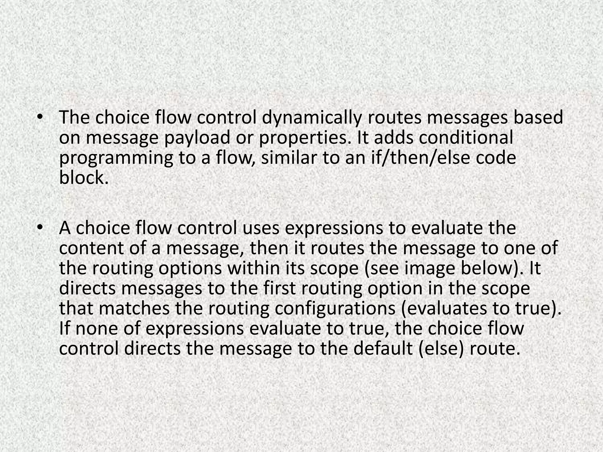 Choice flow control reference | PPTX