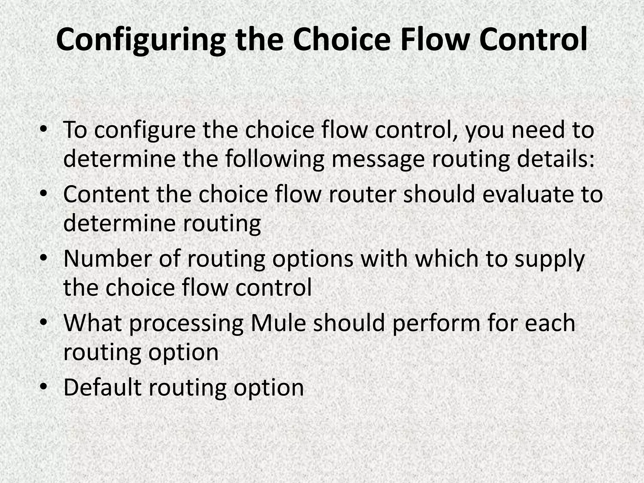 Choice flow control reference | PPTX