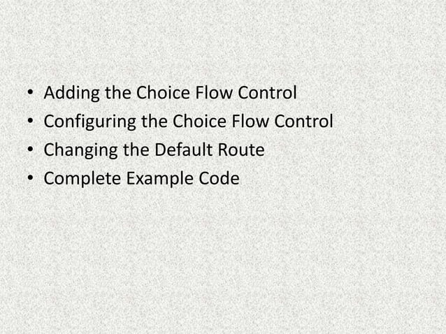 Choice flow control reference | PPTX