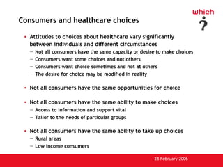 Choice & health..feb06 | PPT