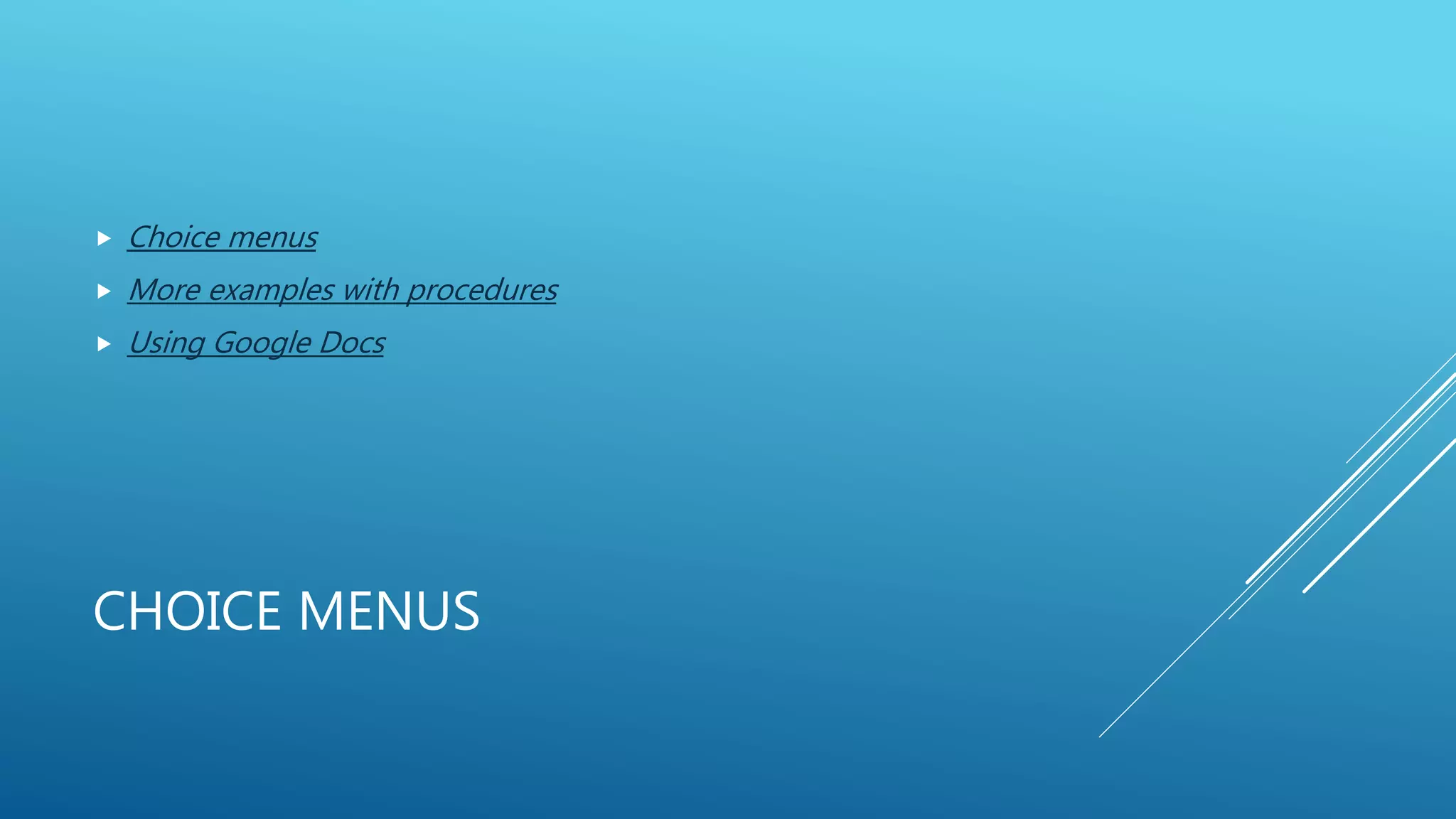 Choice in differentiation | PPT