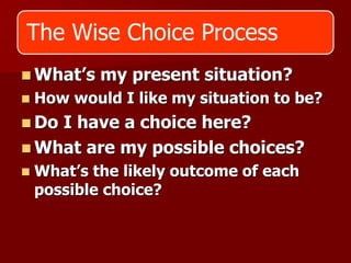 Choice is your | PPT