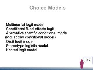 Choice Models | PPT