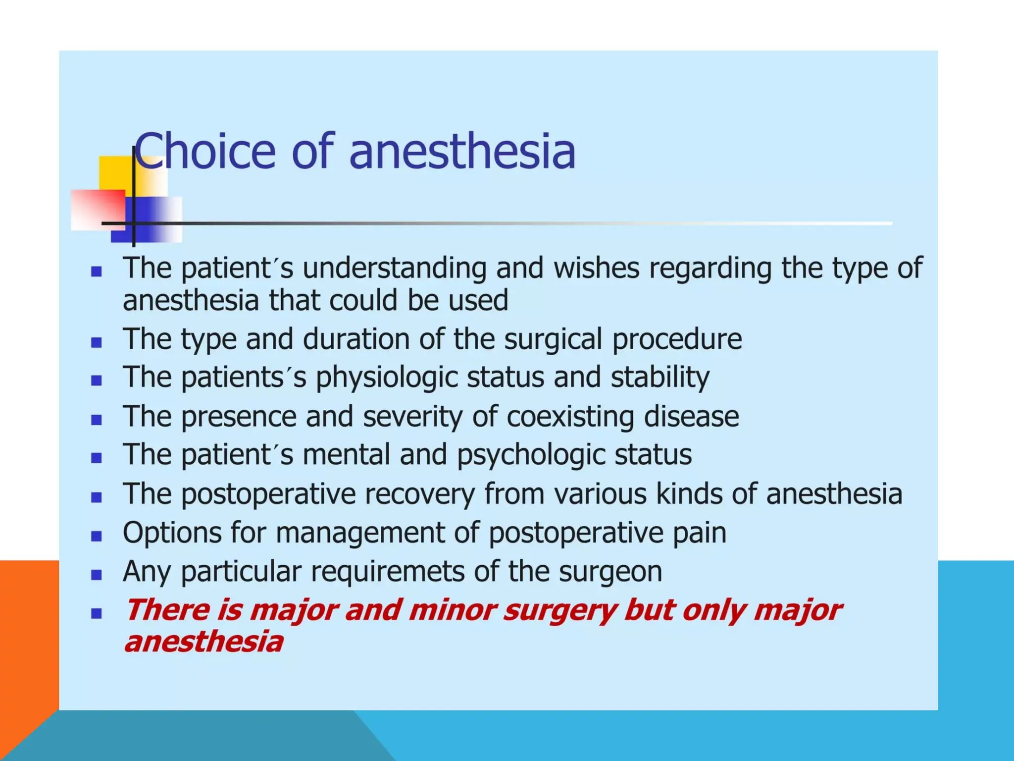 CHOICE OF ANESTHESIA AND TYPES how to do anesthesia.pptx