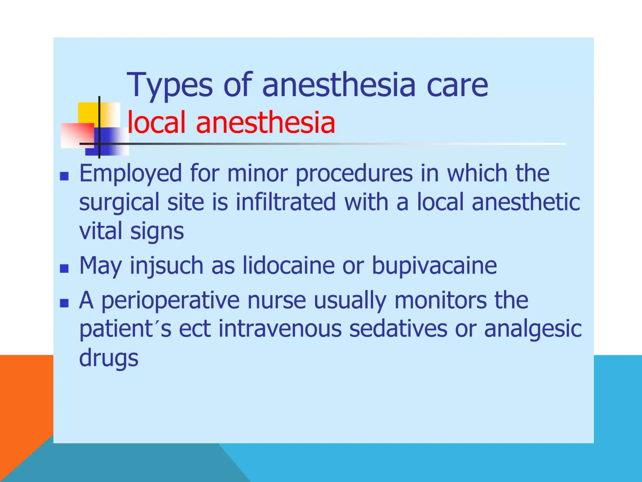 CHOICE OF ANESTHESIA AND TYPES how to do anesthesia.pptx