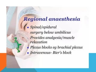 CHOICE OF ANESTHESIA AND TYPES how to do anesthesia.pptx