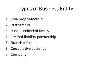 Choice of business organisation | PPTX