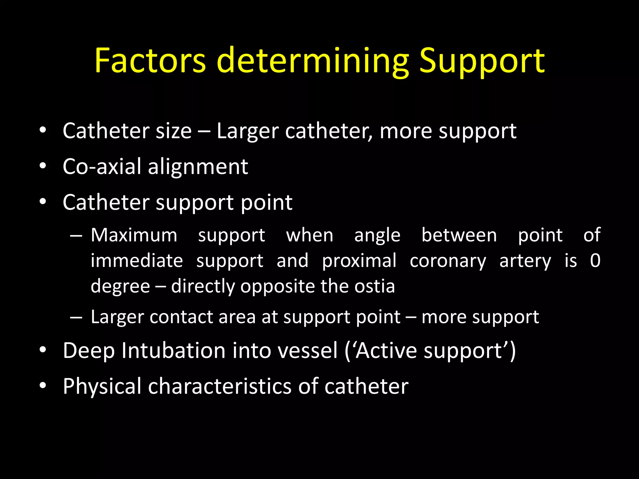 Choice of guiding catheters in PCI | PPTX
