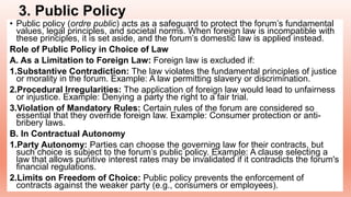 Choice of Law in Private International Law | PDF