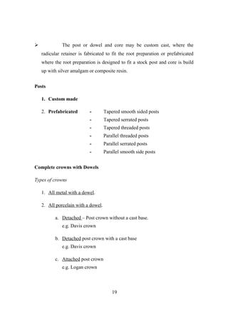 Choice of retainer | DOC