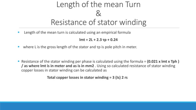Design of stator & rotor for Wound Induction Motor | PPTX