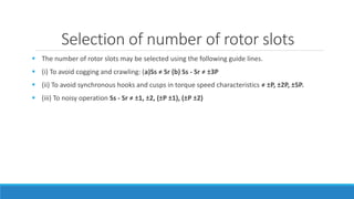 Design of stator & rotor for Wound Induction Motor | PPTX