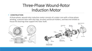 Design of stator & rotor for Wound Induction Motor | PPTX