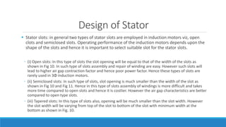 Design of stator & rotor for Wound Induction Motor | PPTX