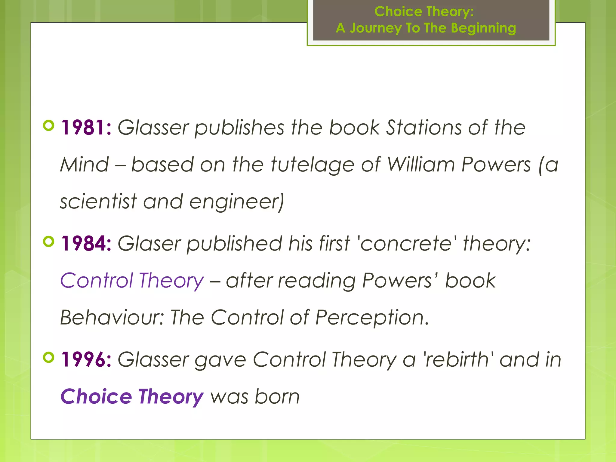 Choice theory | PPT